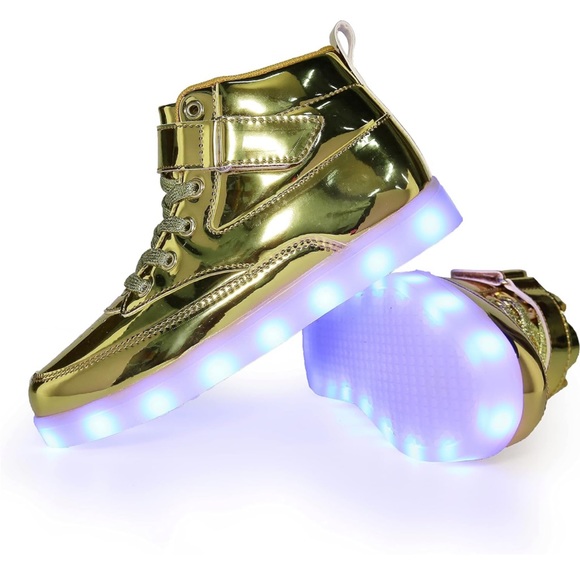 Shoes | 3x Host Pickboys Mirror Gold Led Sneakers | Poshmark